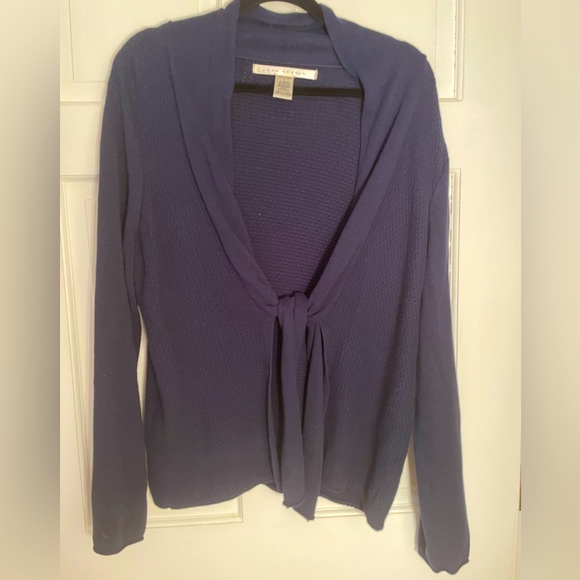 Max Studio | Sweaters | Max Studio Waffle Knit Open Cardigan With Sash ...